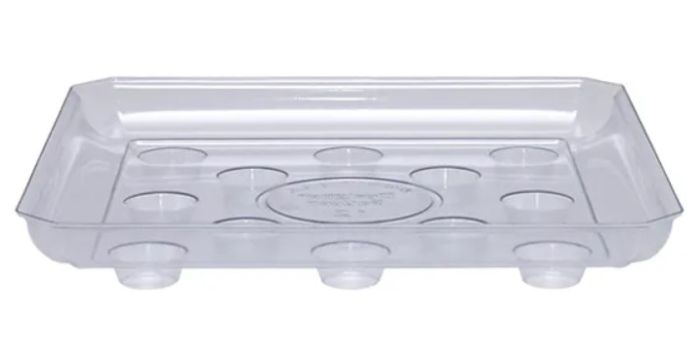 Border Concepts, 14" Clear Vinyl Saucer Square | Gertens Garden Center