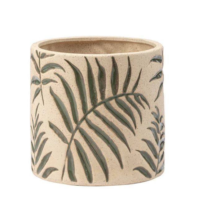 Etched Fern Planter | Gertens Garden Center