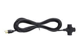 15' Extension Cable Triple Adapter - 16AWG - Black Wire | Gertens ...