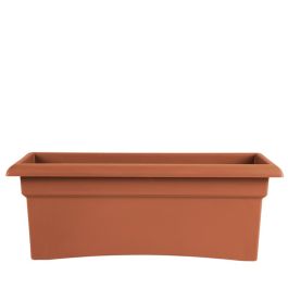 Bloem, Veranda Rectangle Deck Box Planter, Terra Cotta, 26" | Gertens ...