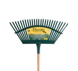 Flexrake, Lawn Rake with 19" Flex-Steel Head, 48" Wood Handle | Gertens ...