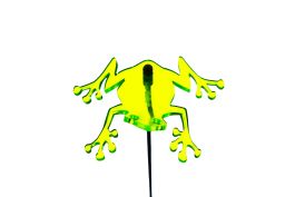 Sun Glowz Green fluorescent Frog, 13" | Gertens Garden Center