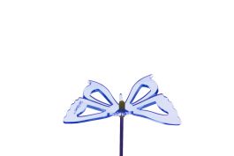 Sun Glowz Blue fluorescent Butterfly, 13" Tall | Gertens Garden Center